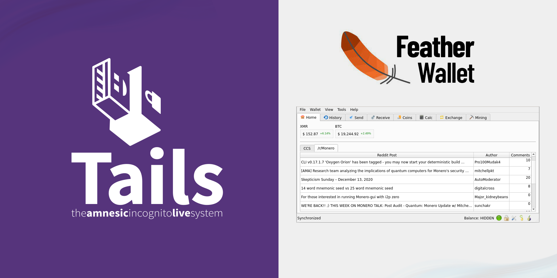 Como instalar a feather wallet no tails | Monero Brasil